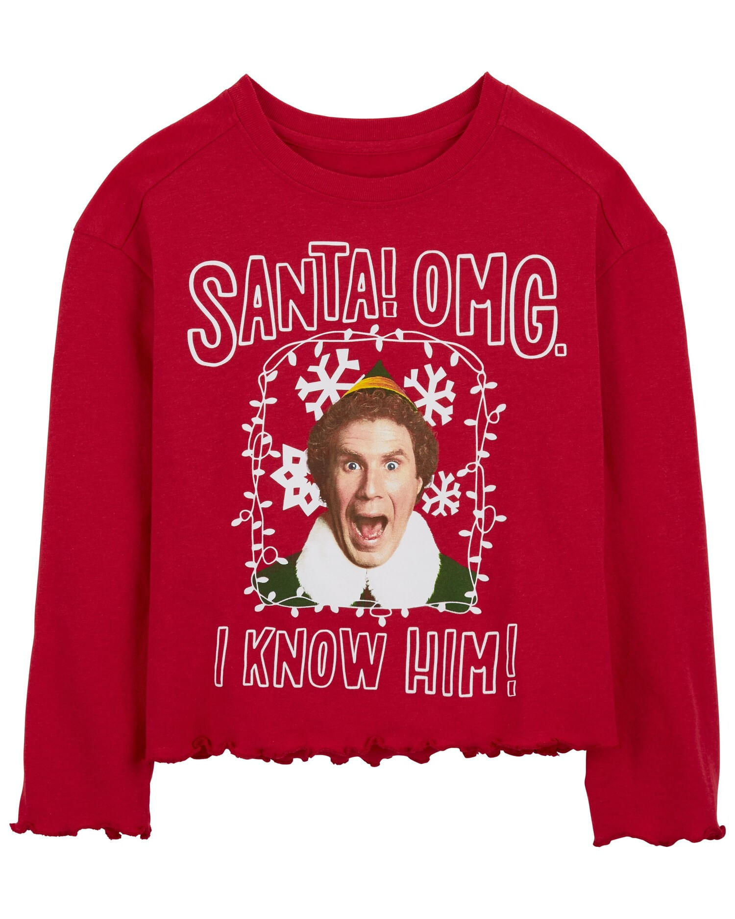 Playera "Omg Santa Elf" Rojo IM782OK|OshKosh B'gosh