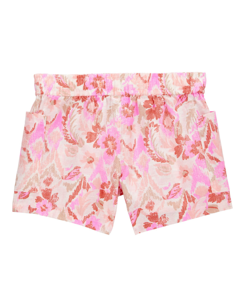 Short Con Cordón Ajustable De Estampado Floral 1T053010| Oshkosh B'gosh